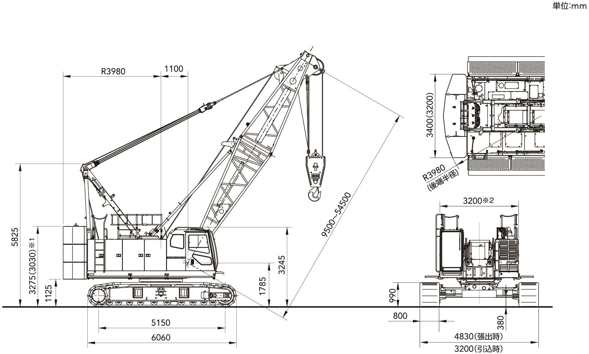 クローラクレーン80t吊を導入しました | 株式会社 森重機工業